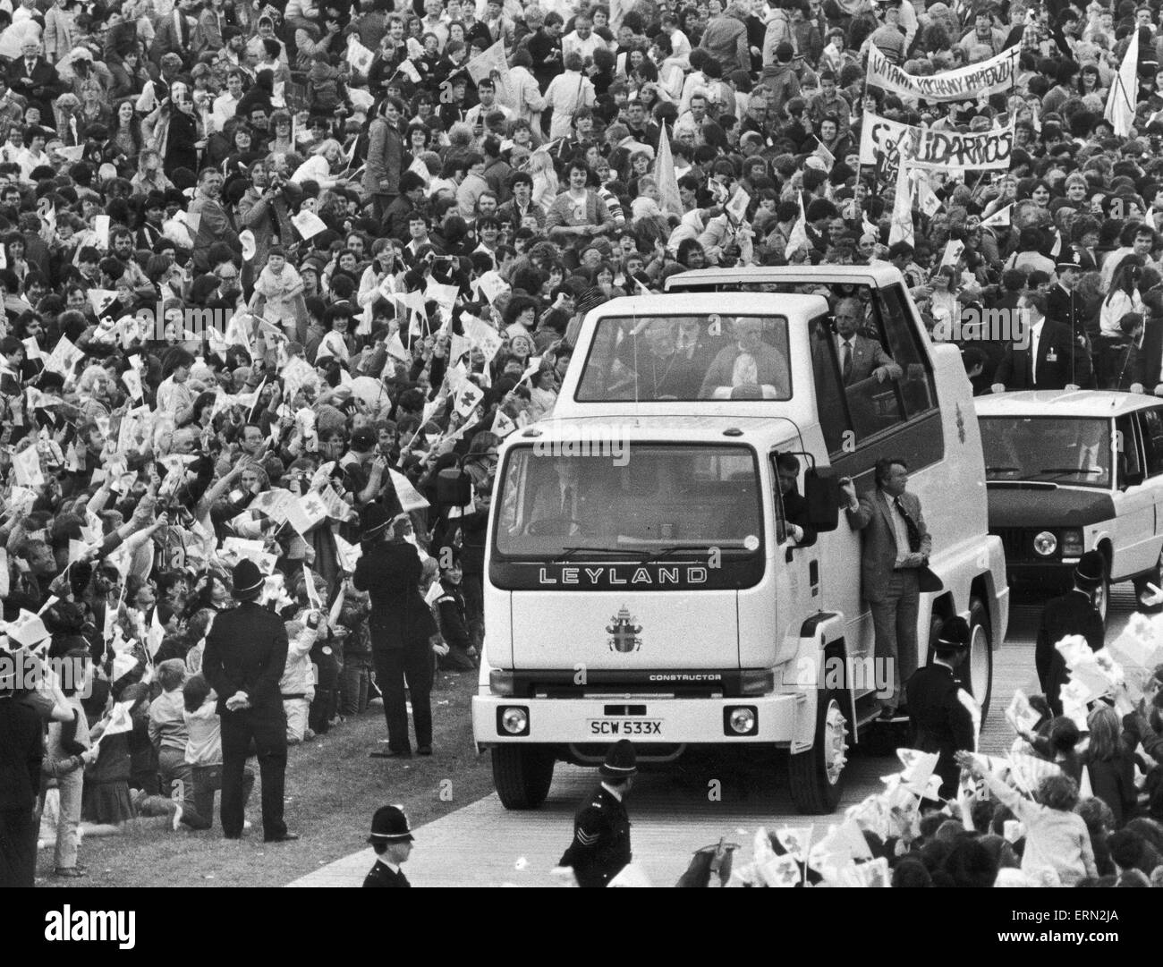 Pope John Paul II Mass at Heaton Park, Manchester, Monday 31st May 1982 ...