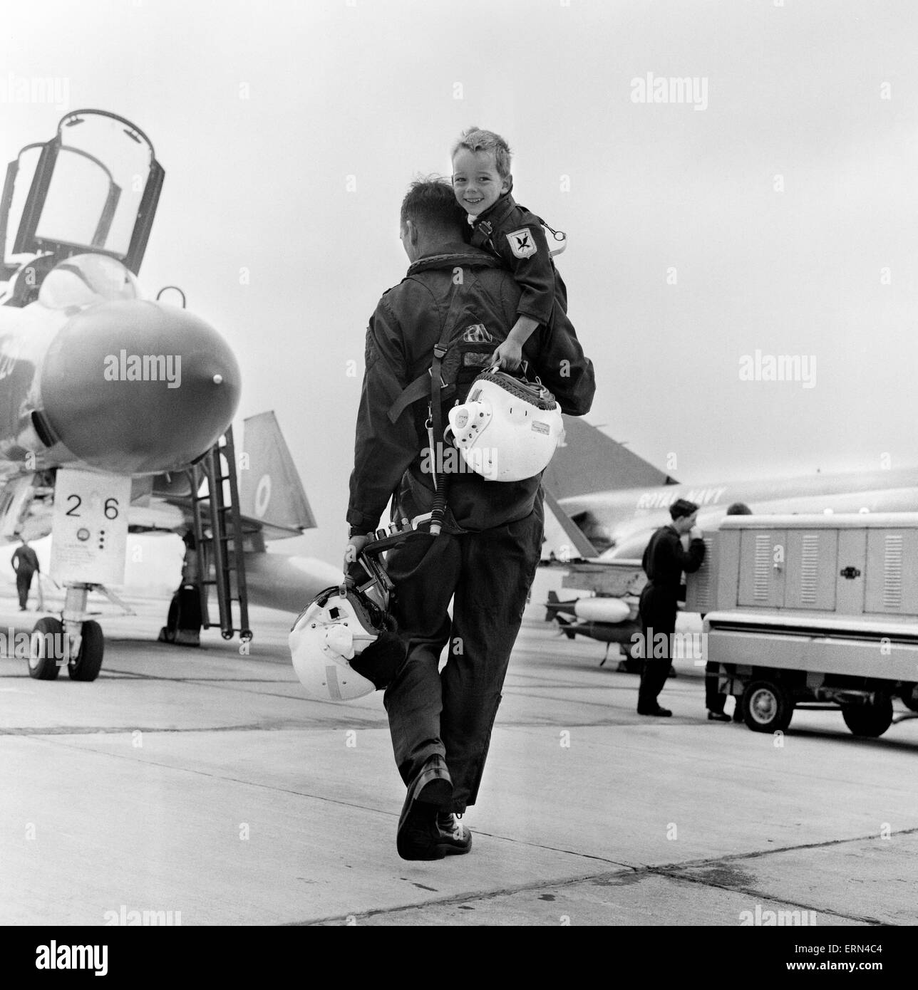 Phantom pilot Lieutenant Commander Peter Marshall of the Fleet Air arm ...