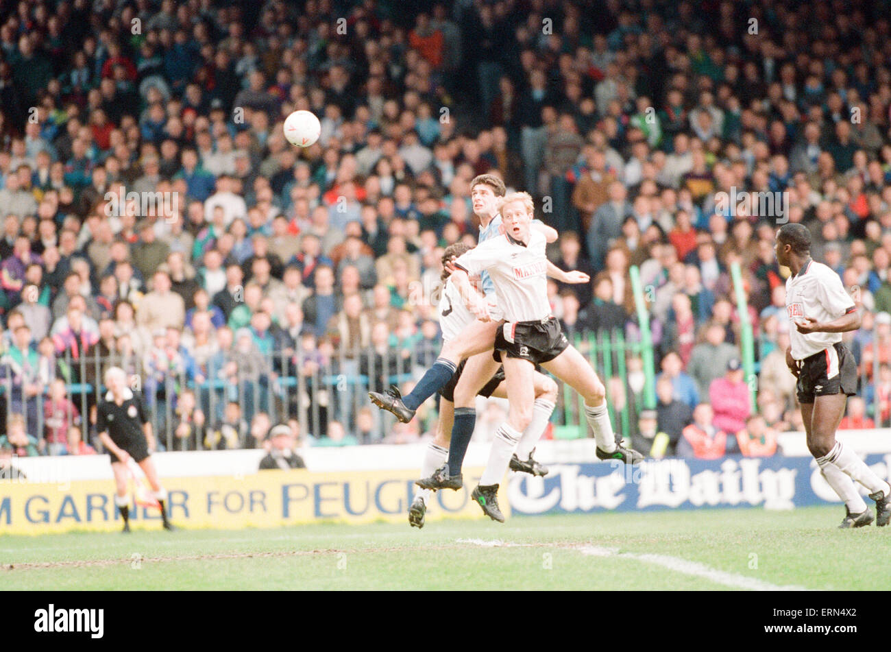 Manchester City 2-1 Derby County, league match at Maine Road, Saturday ...