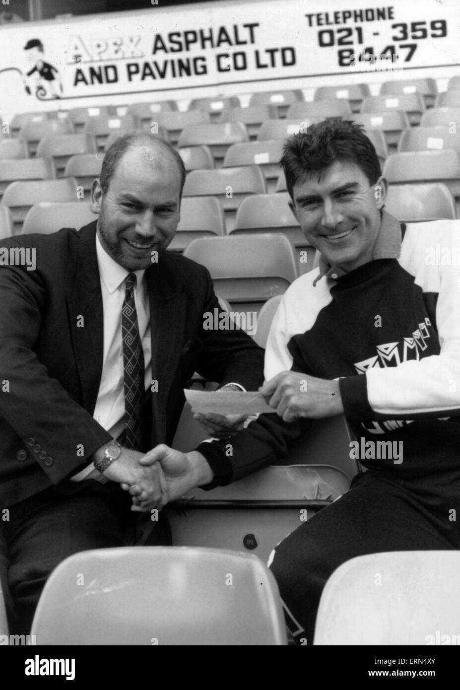 Ian Atkins, Birmingham City Assistant Manager, receives box sponsorship ...