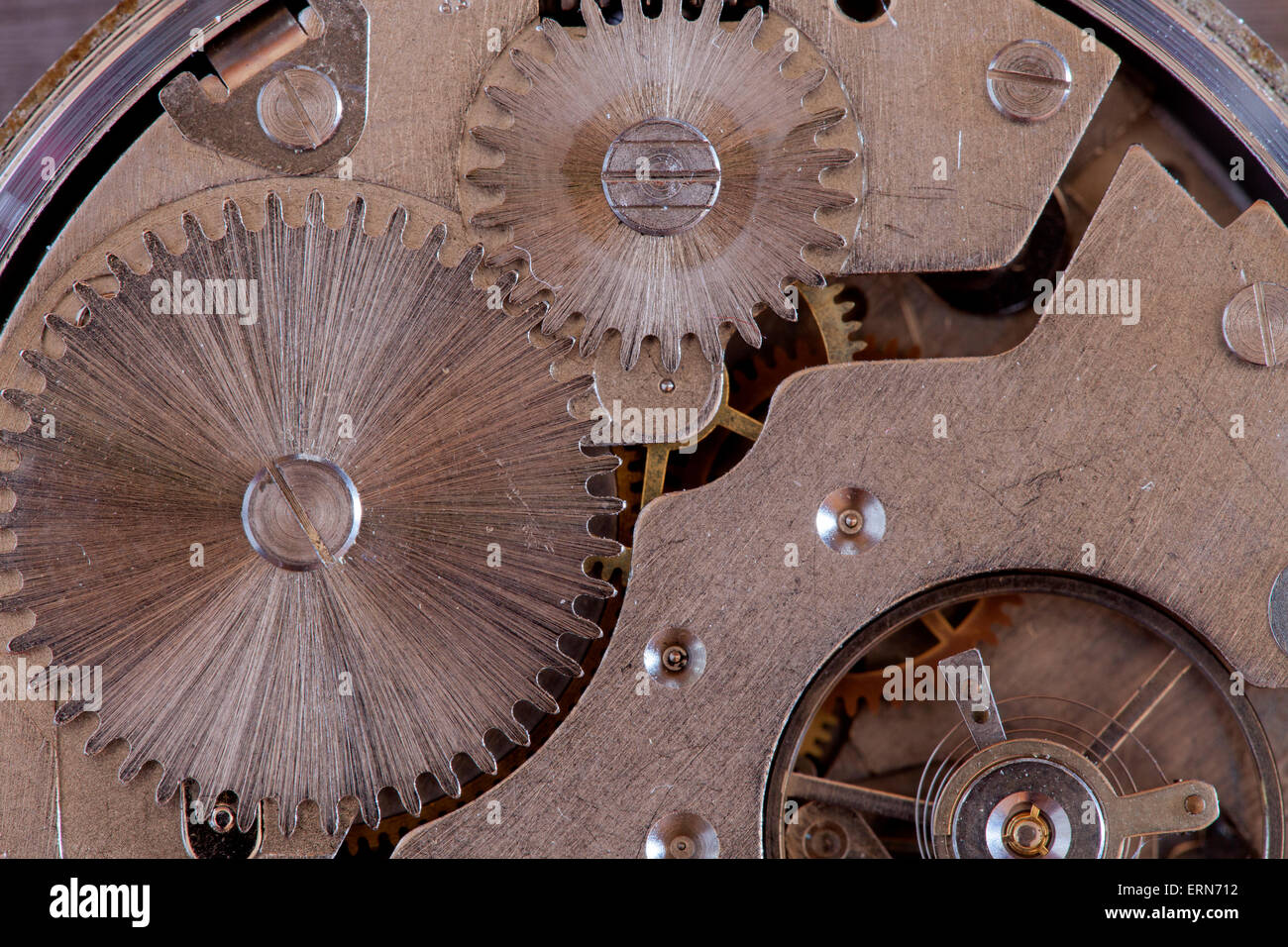 showing the internal mechanism of an old timer Stock Photo - Alamy