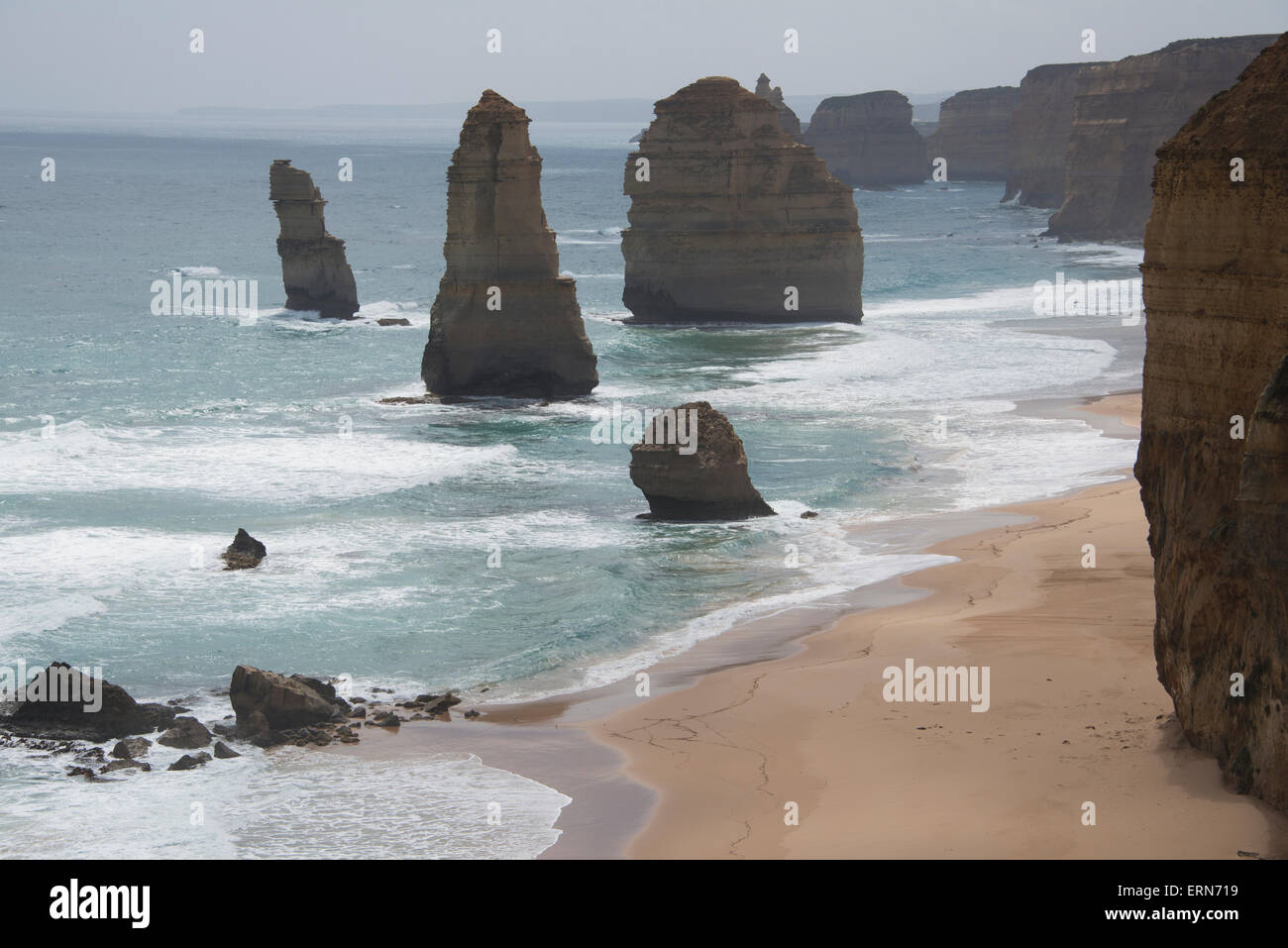 Victorian icon for Australia of ancient limestone rock stacks; Victoria ...