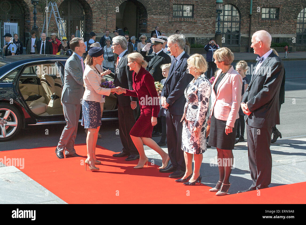 Copenhagen, Denmark, May 5th, 2015: The Danish Parliament celebrates ...