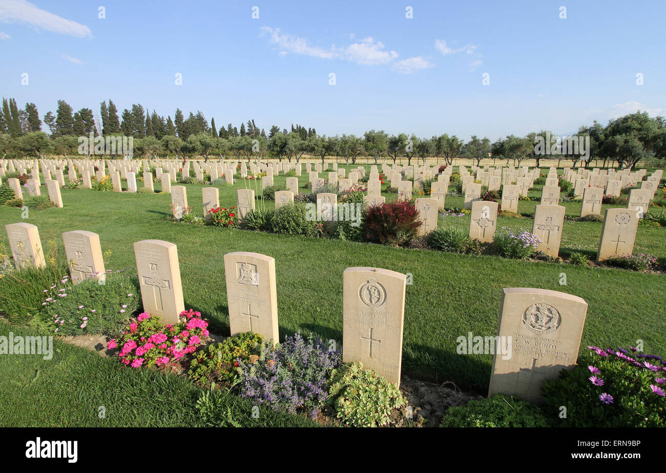 Catania, Italy. 5th June, 2015. British War Cemetery in Catania ...