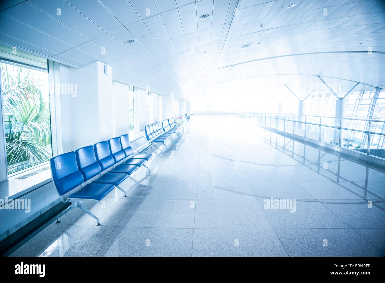 Airport waiting area Stock Photo - Alamy