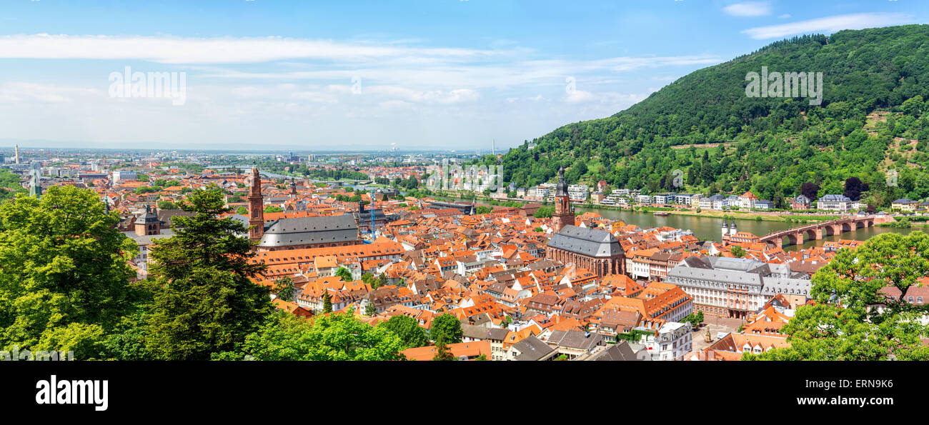 Panoramic view of the Heidelberg Stock Photo - Alamy