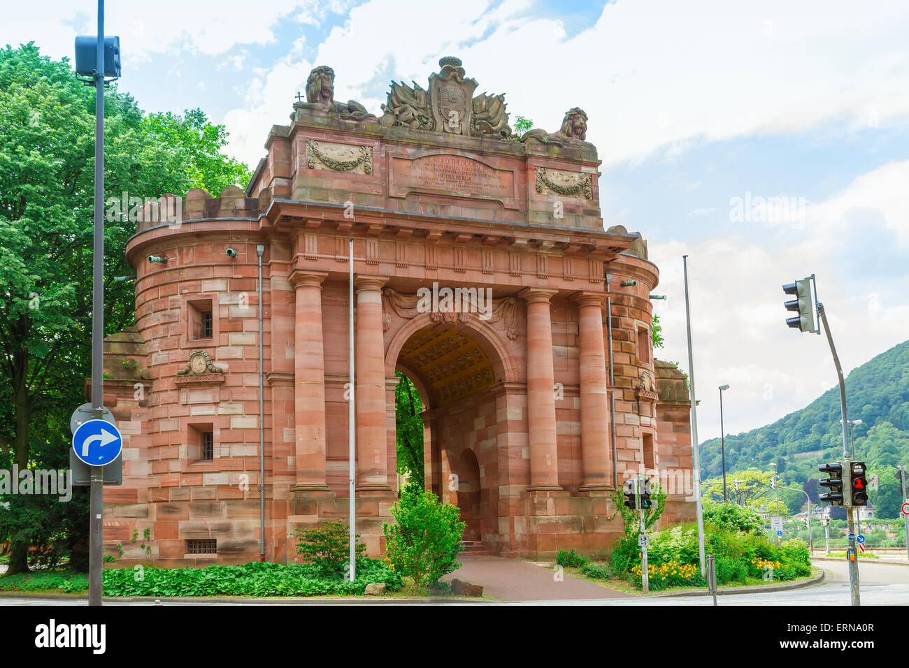 The "Karls" - gate Heidelberg, Germany Stock Photo - Alamy