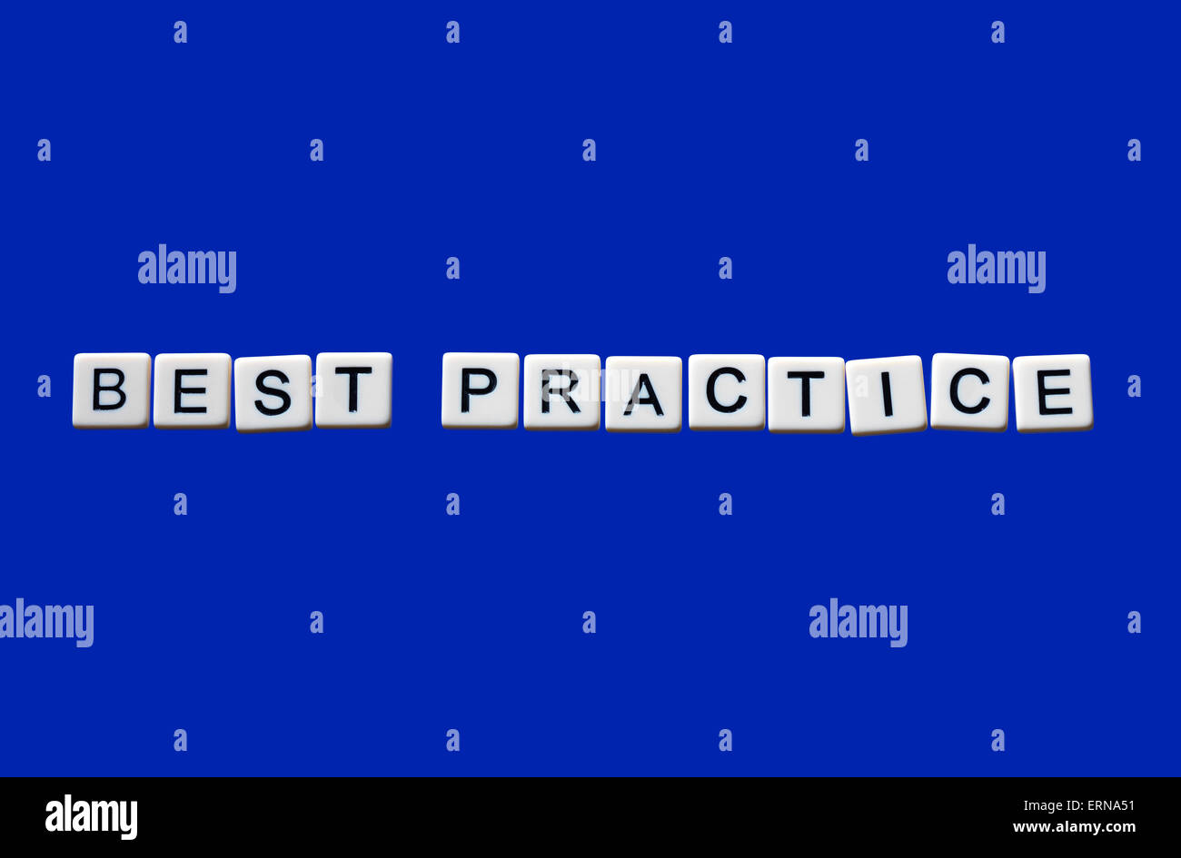 Best Practice highlighted on white blocks Stock Photo - Alamy