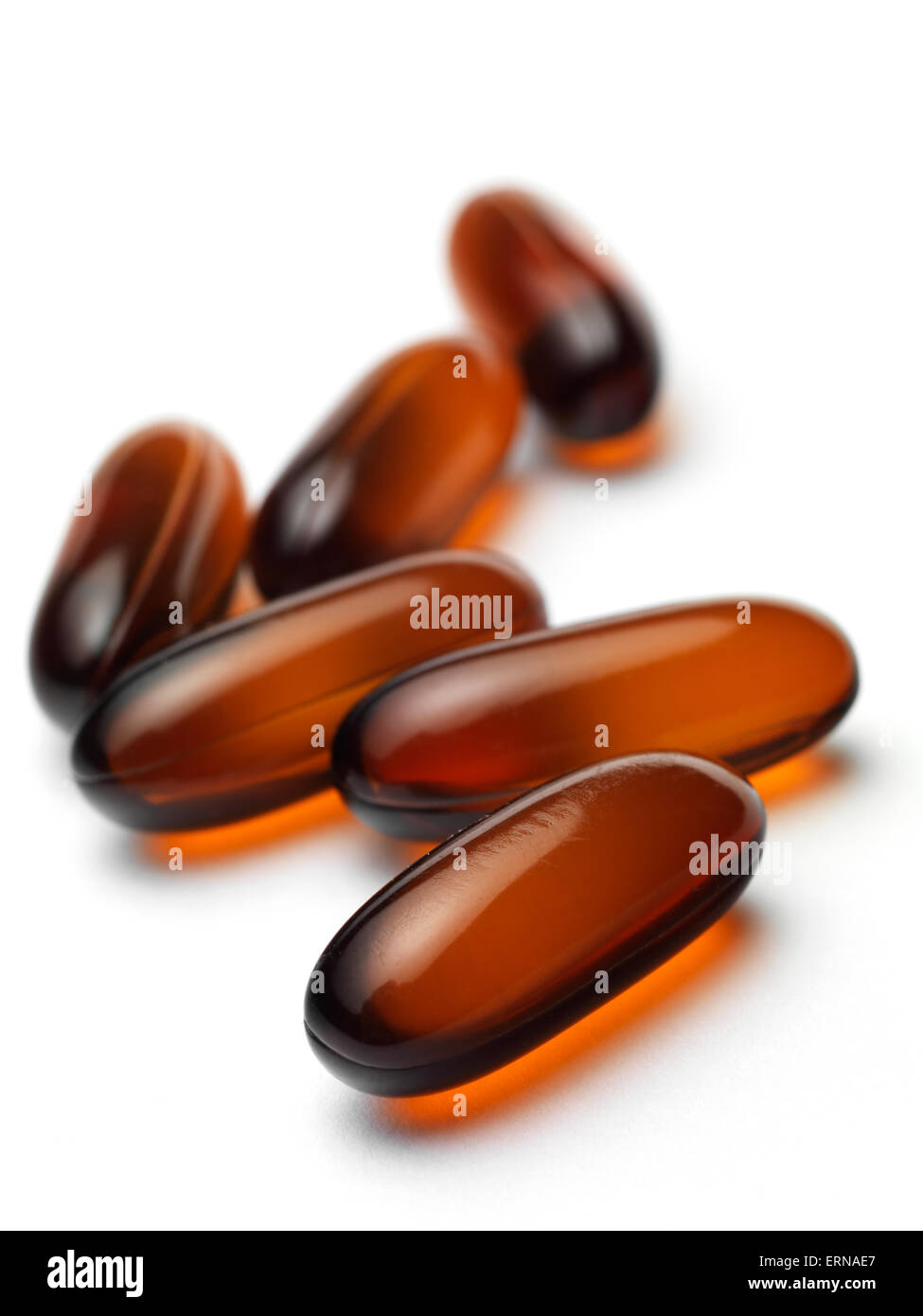 Gel Capsule on white background Stock Photo - Alamy