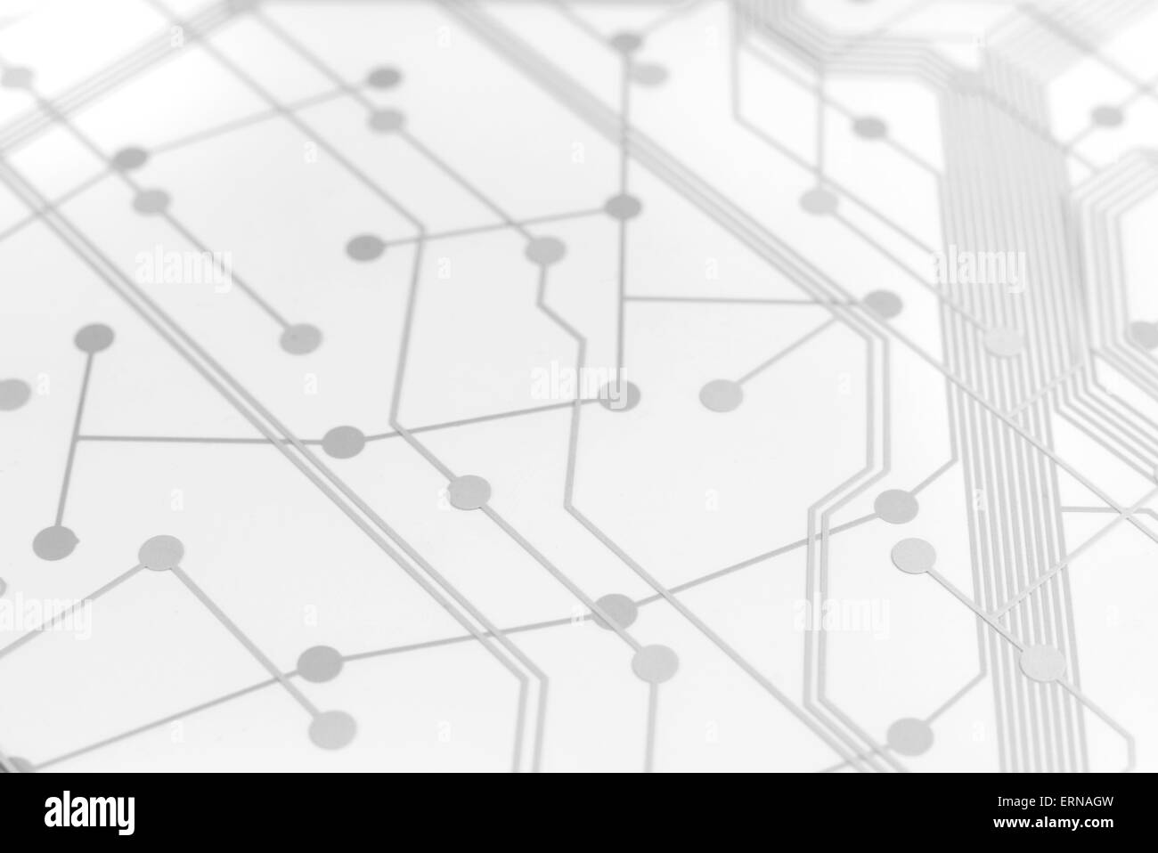 Computer motherboard board connectors close hi-res stock photography ...