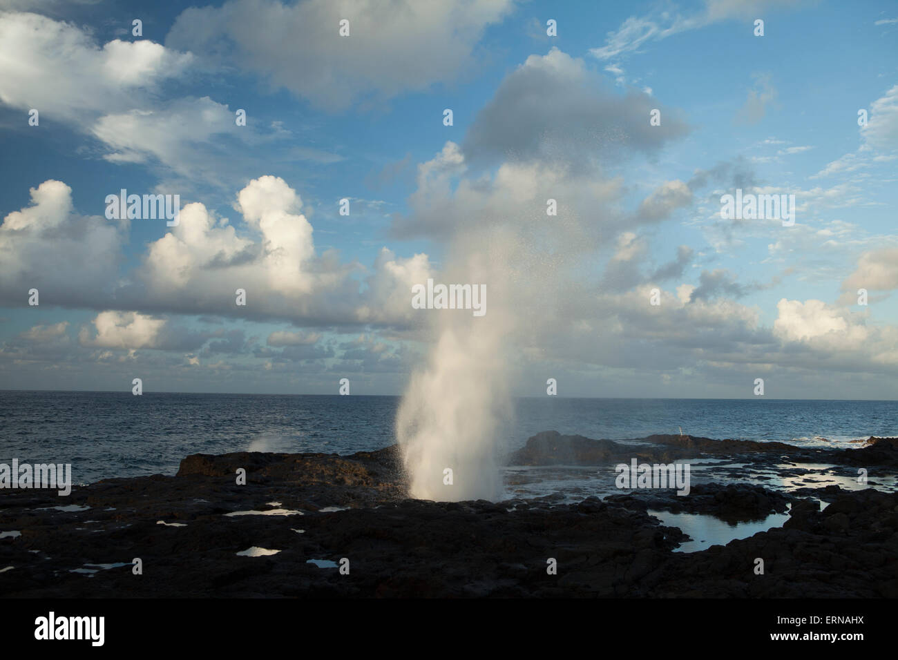 Hawaii south shore spouting horn hi-res stock photography and images ...