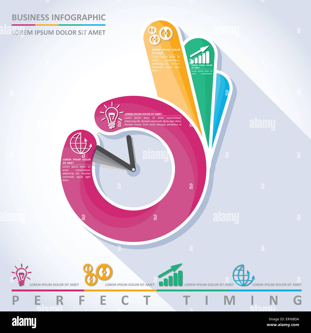 Time infographic hi-res stock photography and images - Alamy