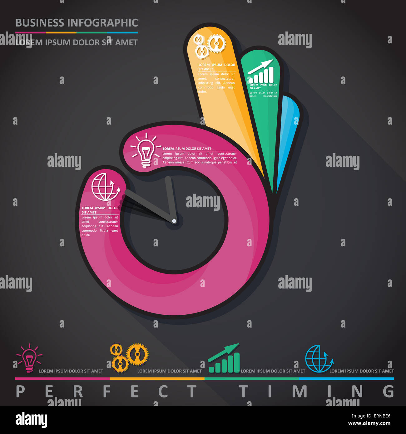 Time infographic hi-res stock photography and images - Alamy