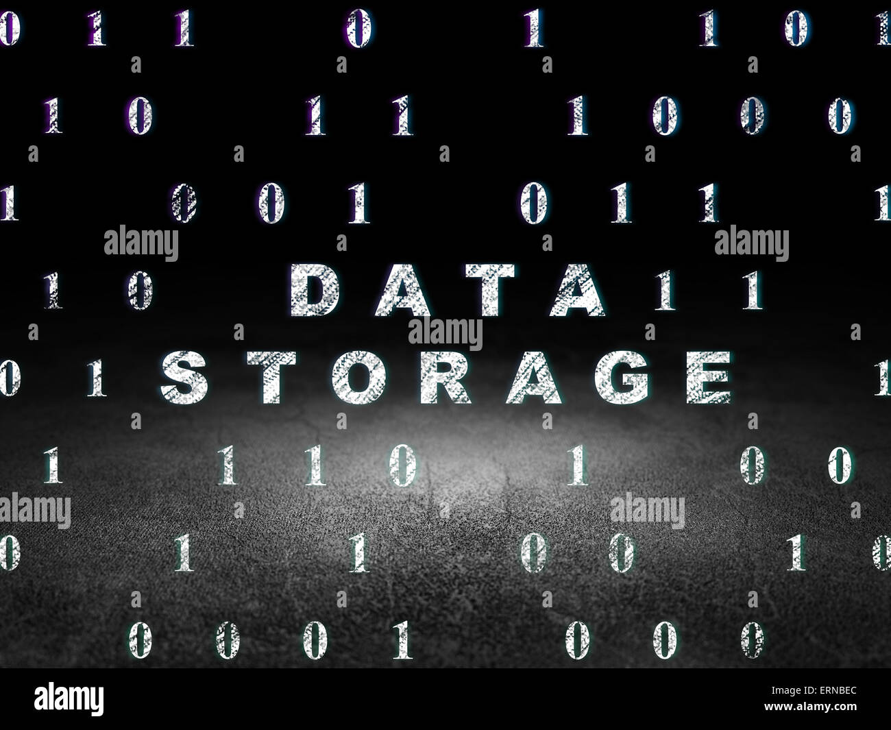 Information concept: Data Storage in grunge dark room Stock Photo - Alamy