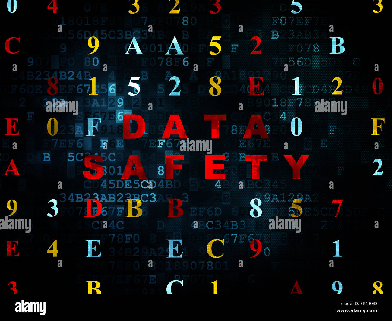 Data concept: Data Safety on Digital background Stock Photo - Alamy