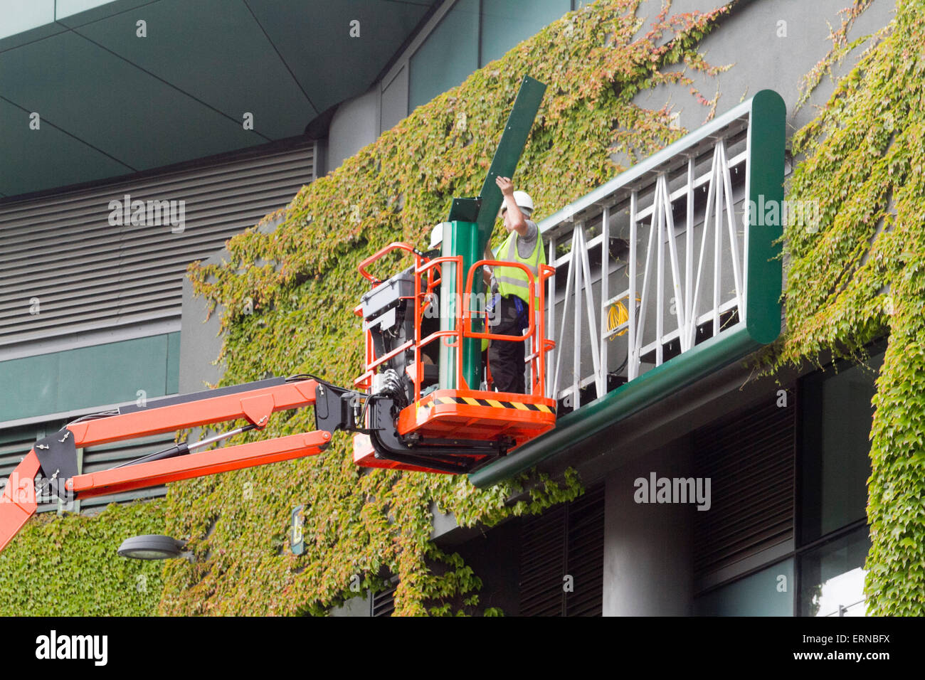 Wimbledon decorations hi-res stock photography and images - Alamy