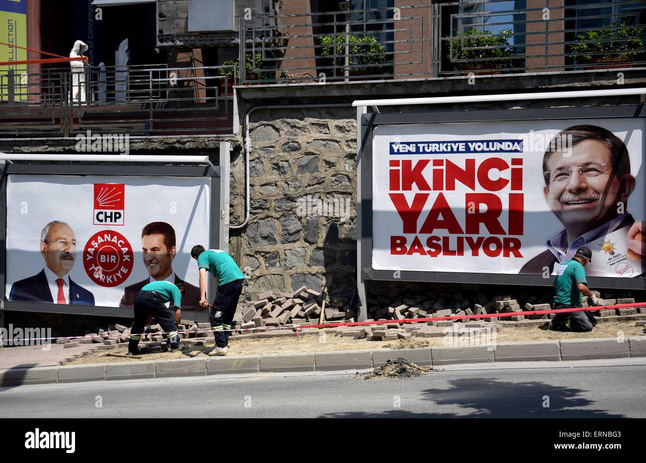 Istanbul, Turkey's General Elections on the street of Istanbul. 7th ...