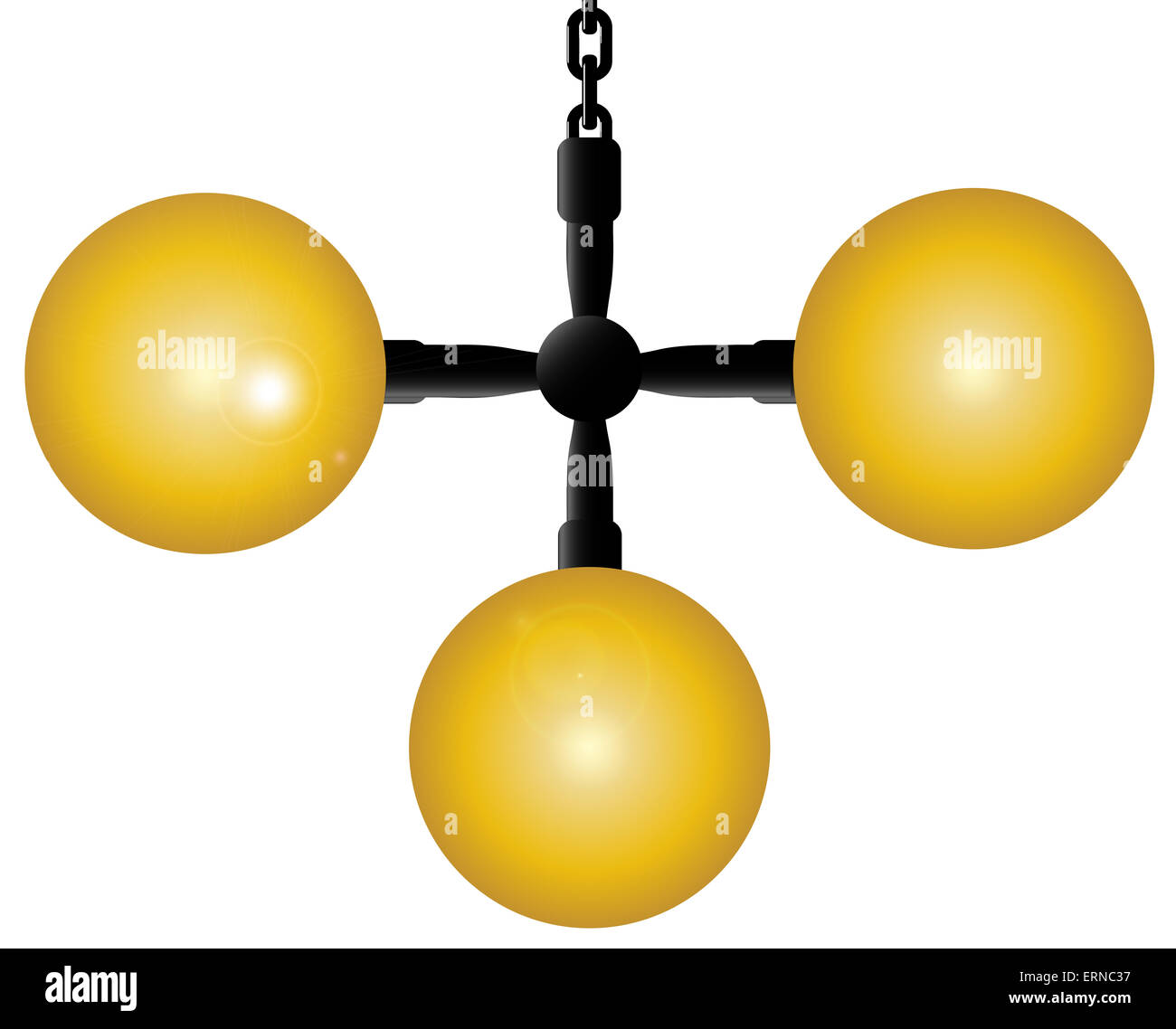 Pawnbrokers symbol three gold balls hi-res stock photography and images ...