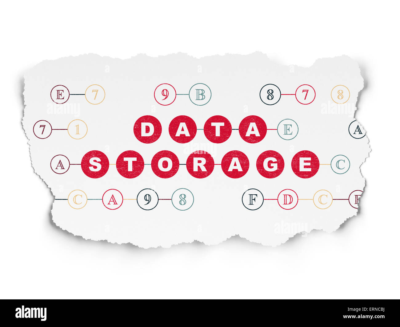 Data concept: Data Storage on Torn Paper background Stock Photo - Alamy