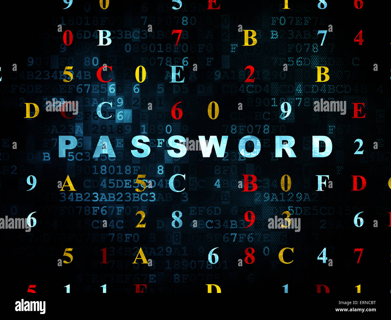 Privacy concept: Password on Digital background Stock Photo - Alamy