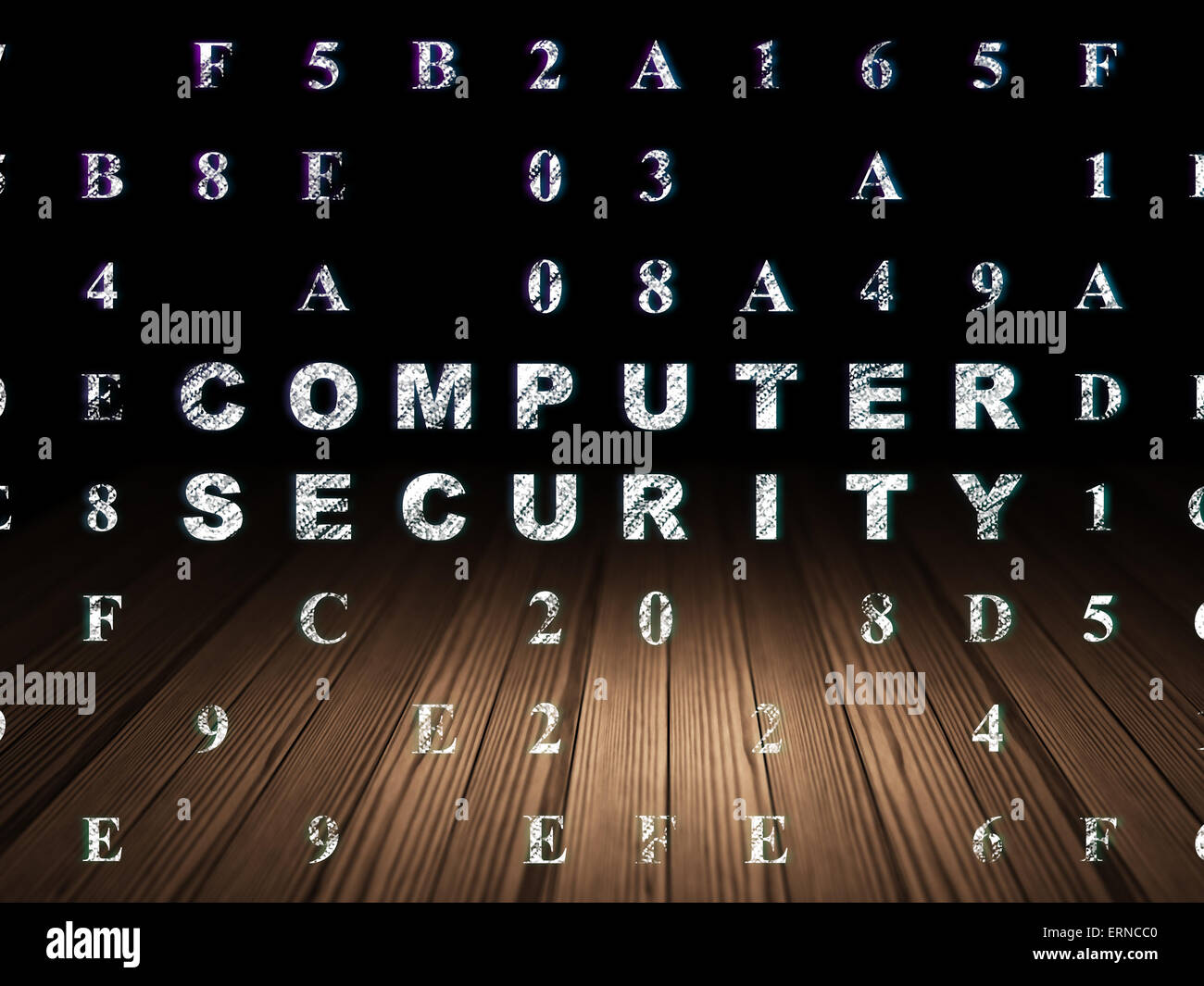 Safety concept: Computer Security in grunge dark room Stock Photo - Alamy