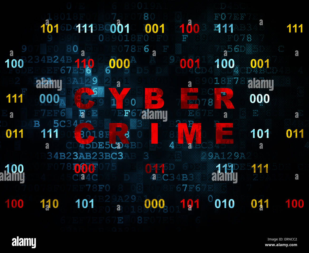 Protection concept: Cyber Crime on Digital background Stock Photo - Alamy