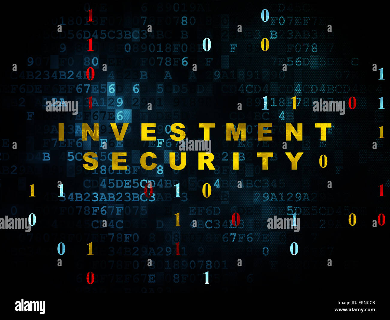 Safety concept: Investment Security on Digital background Stock Photo ...