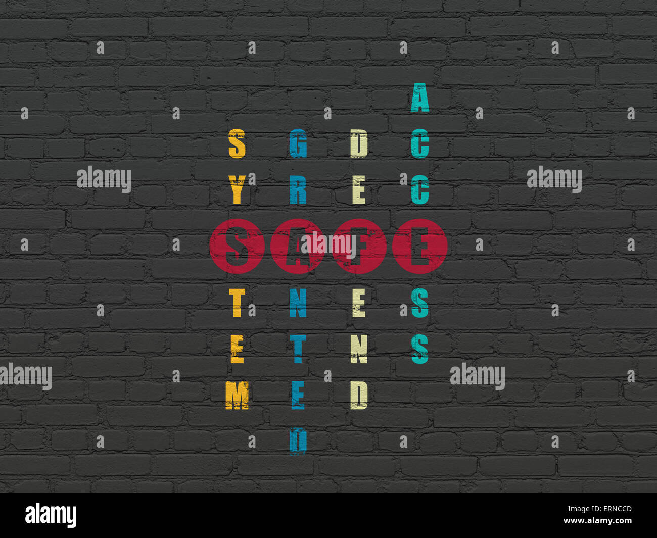 Safety concept: word Safe in solving Crossword Puzzle Stock Photo - Alamy