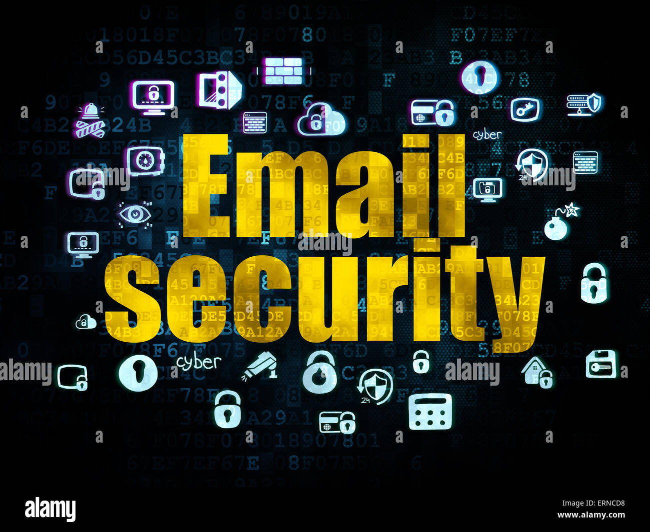 Privacy concept: Email Security on Digital background Stock Photo - Alamy