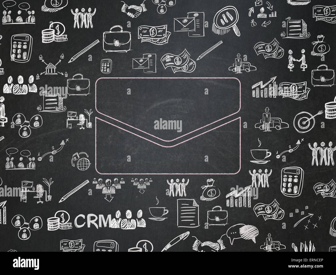 Business concept: Email on School Board background Stock Photo - Alamy