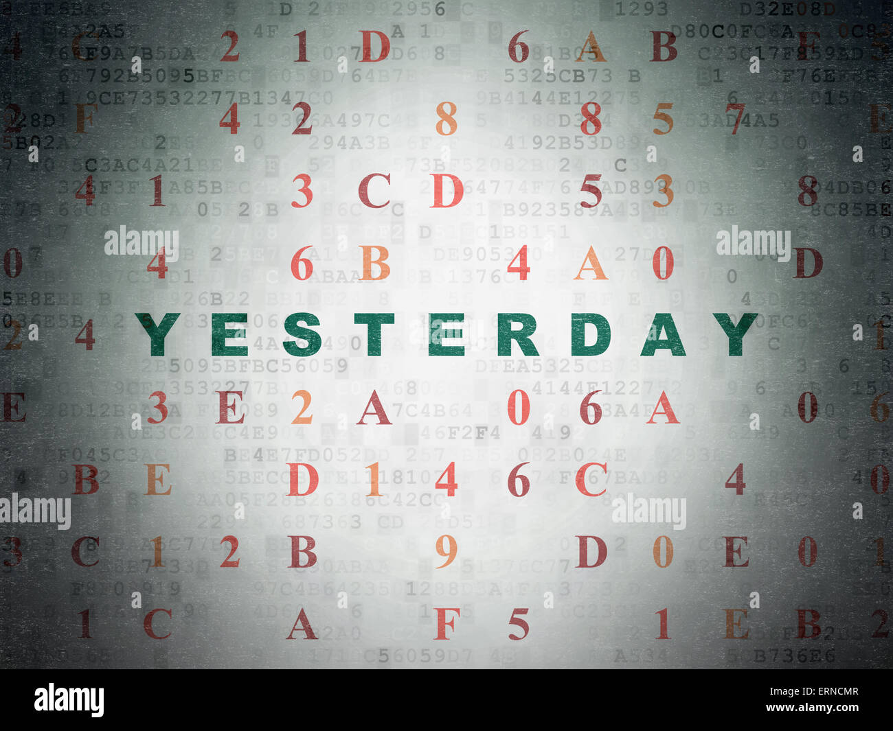 Time concept: Yesterday on Digital Paper background Stock Photo - Alamy