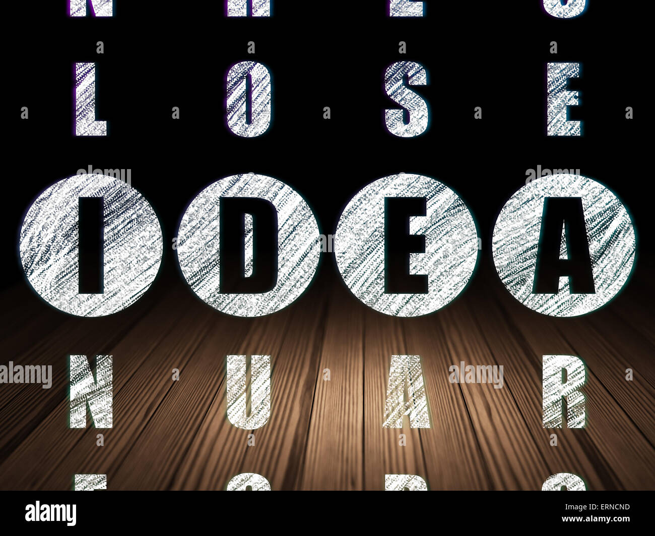 Advertising concept: word Idea in solving Crossword Puzzle Stock Photo ...