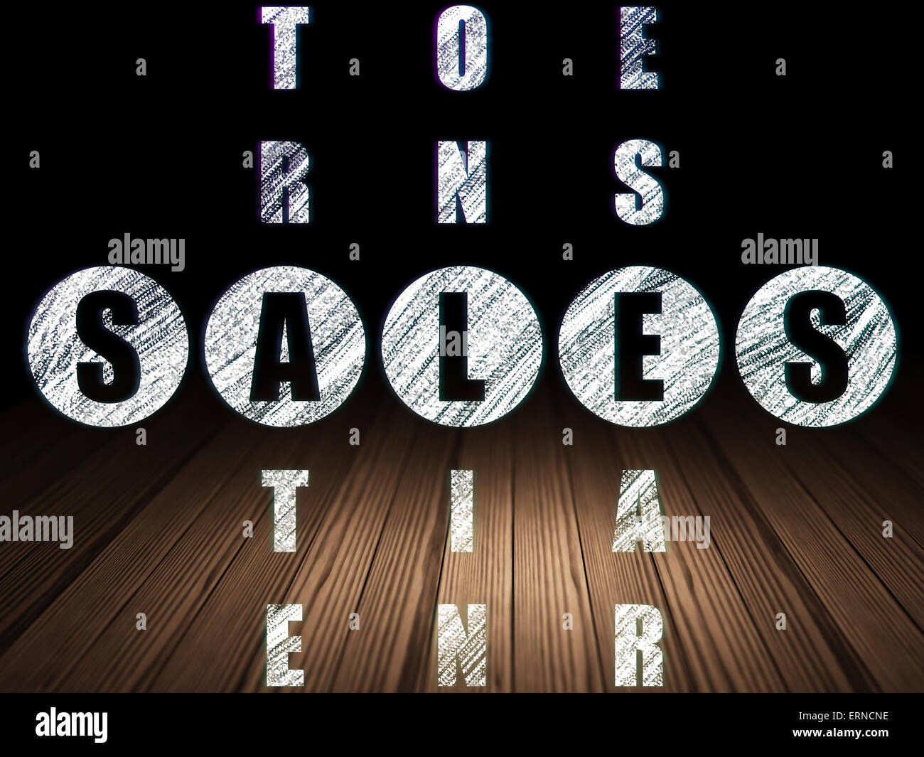 Advertising concept: word Sales in solving Crossword Puzzle Stock Photo ...
