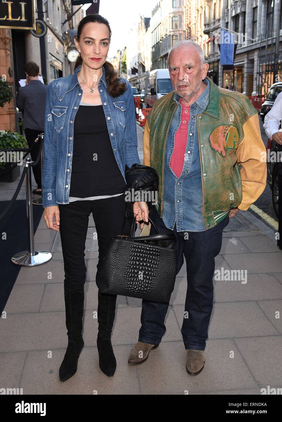 London, UK. 4th June, 2015. Catherine Bailey and David Bailey at Fendi ...