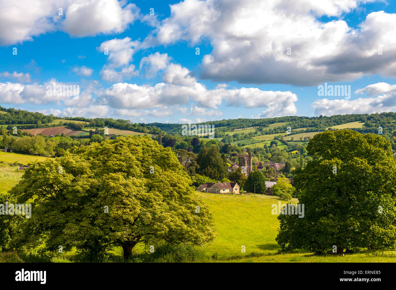 View of Batheaston Bath Somerset and St. John the Baptist Church Stock ...