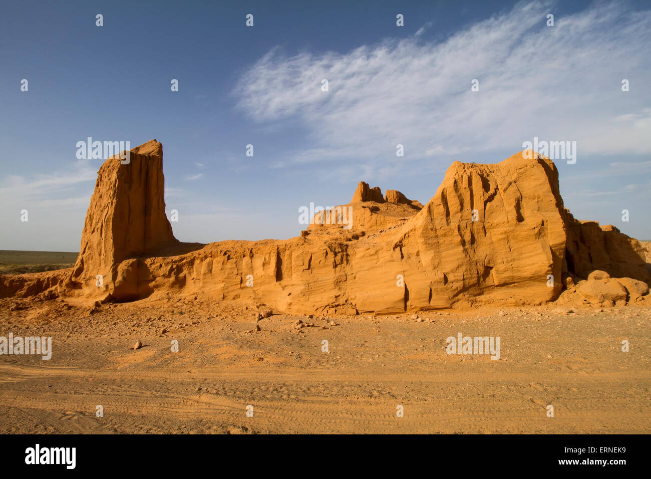 Flaming Cliffs, Bayanzag, South Gobi Province, Mongolia Stock Photo - Alamy