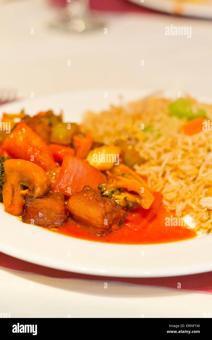 Phad Prio Wan Phak, Thai sweet and sour vegetables Stock Photo - Alamy