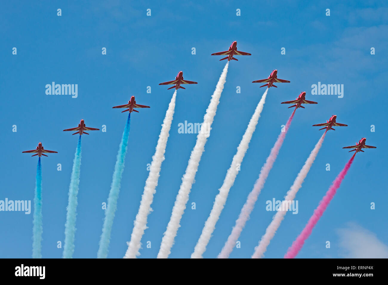 Red Arrows air display Families Day Raf Valley 2015 Anglesey North ...