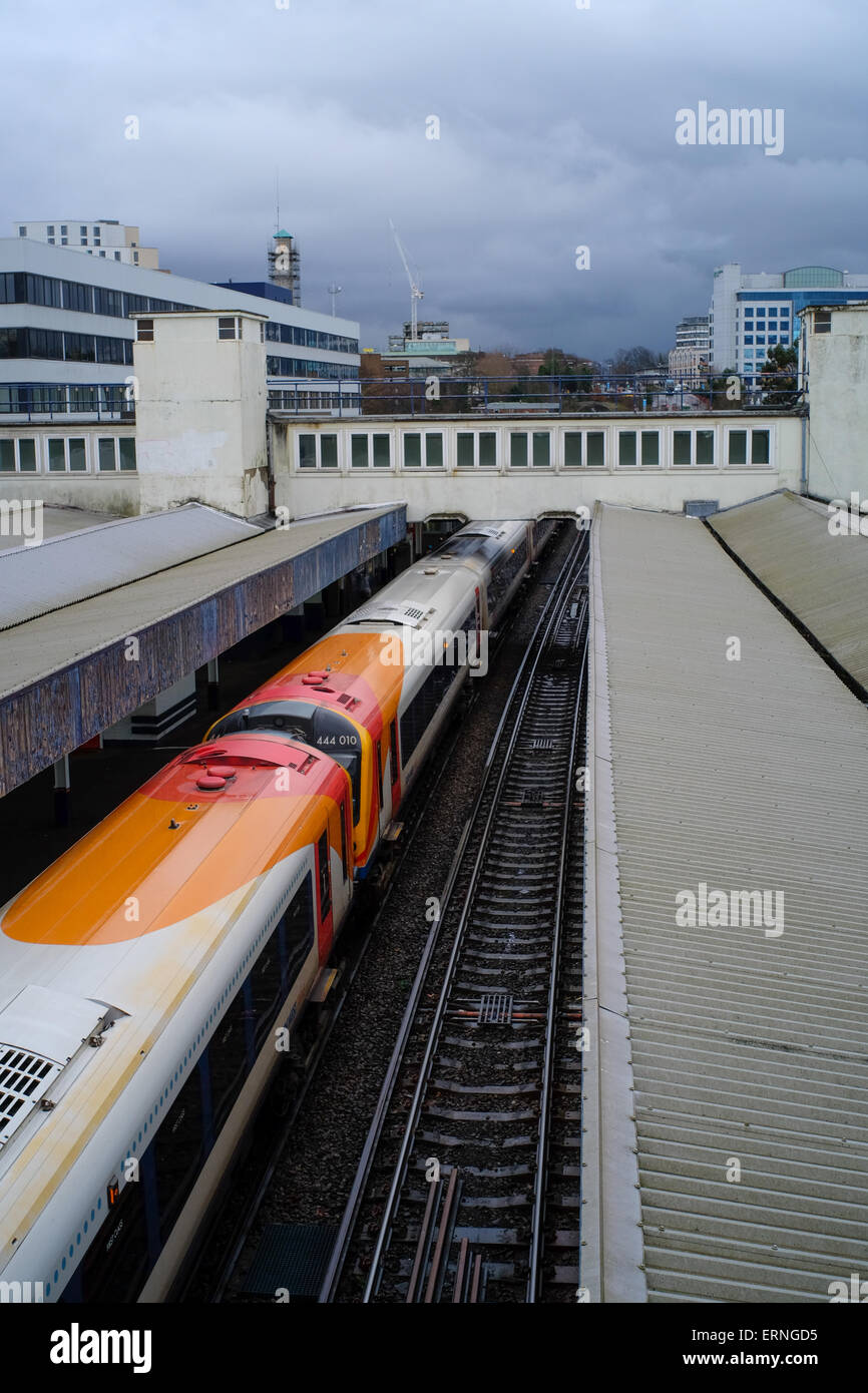 South west trains at Southampton city center train station Stock Photo ...