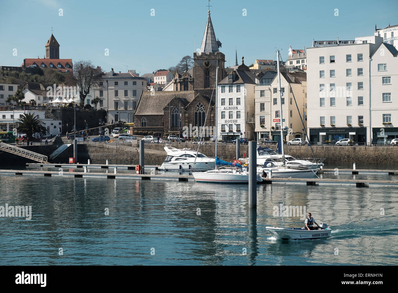 St Peter port harbour Guernsey Stock Photo - Alamy