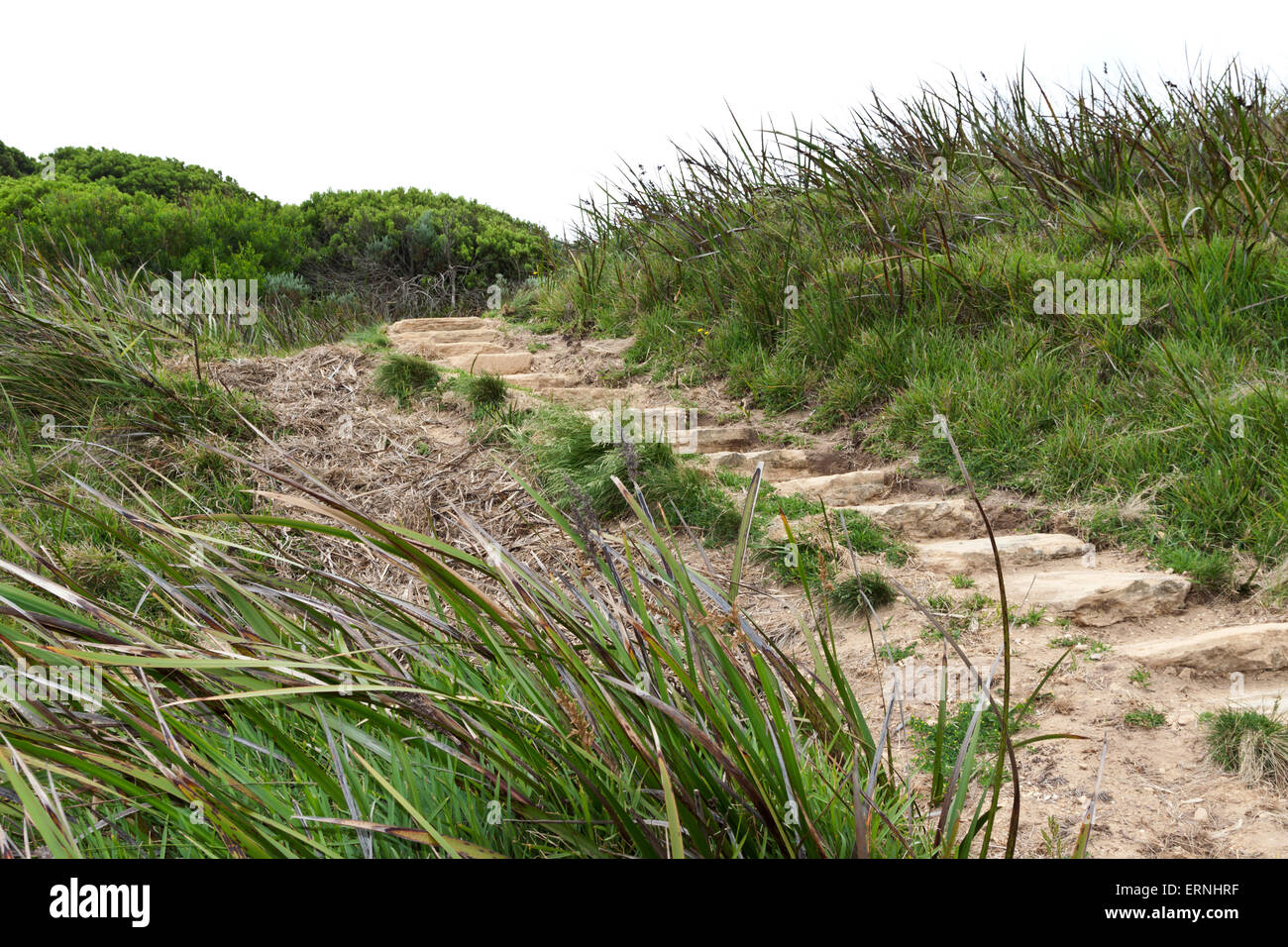 Steps leading to the famed Great Ocean Walk, a walking trail that ...