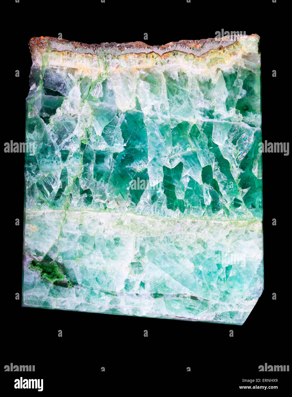 Green Crystal gemstone Stock Photo - Alamy