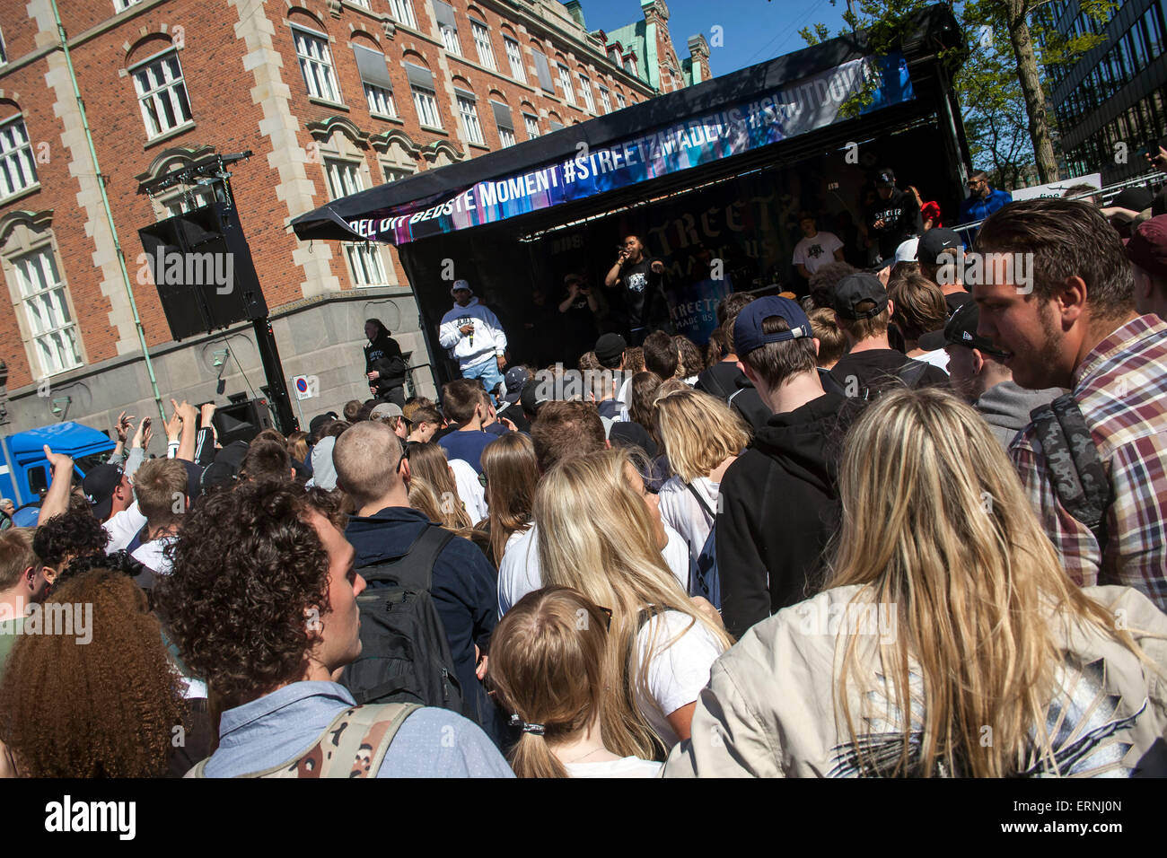 Copenhagen, Denmark, May 5th, 2015: Danish Constitution Day celebration ...