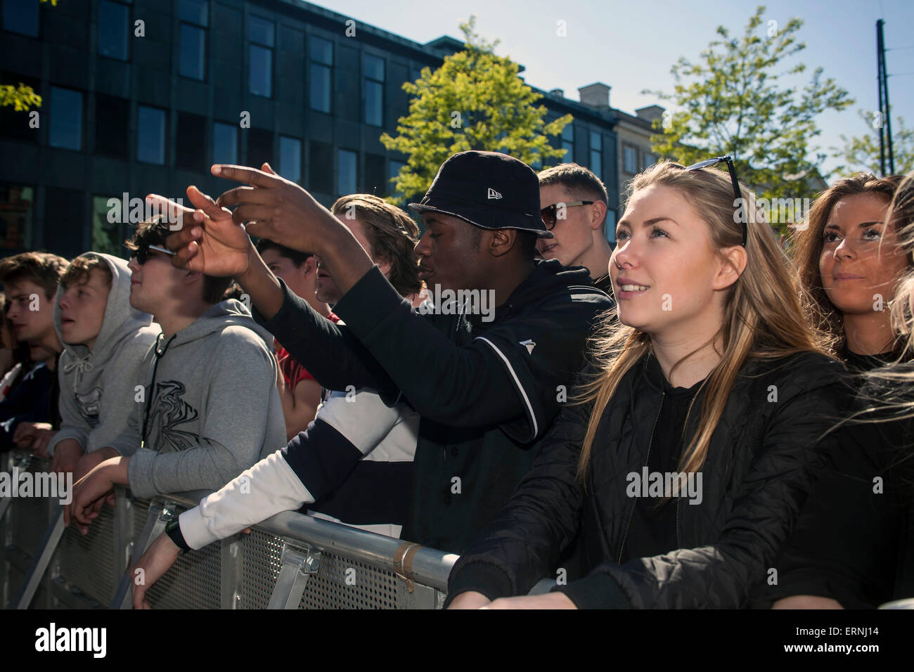 Copenhagen, Denmark, May 5th, 2015: Danish Constitution Day celebration ...