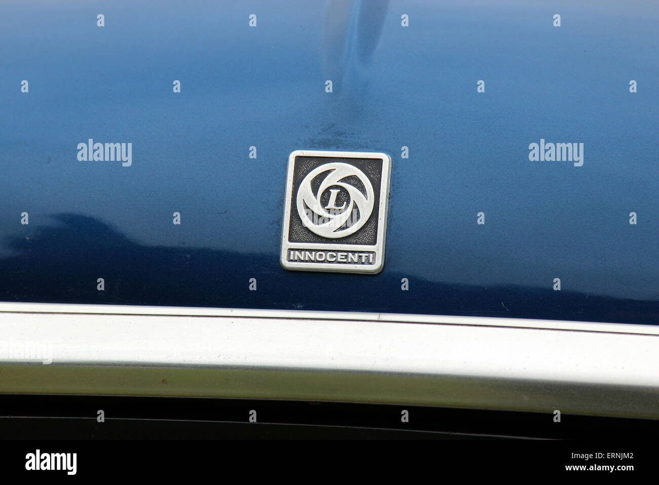 Innocenti car badge Stock Photo - Alamy