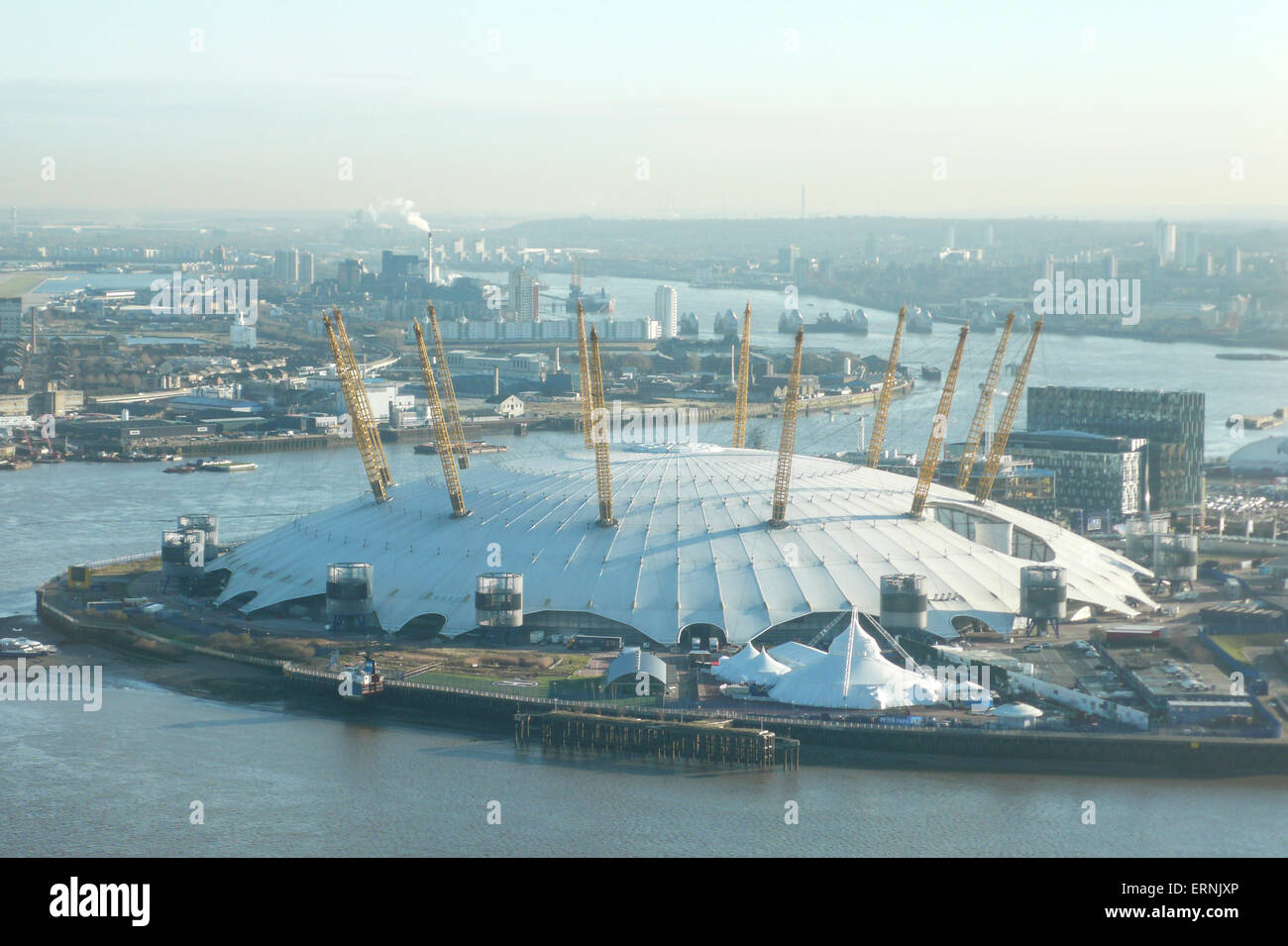 A view of the Millennium Dome in North Greenwich London now known as ...
