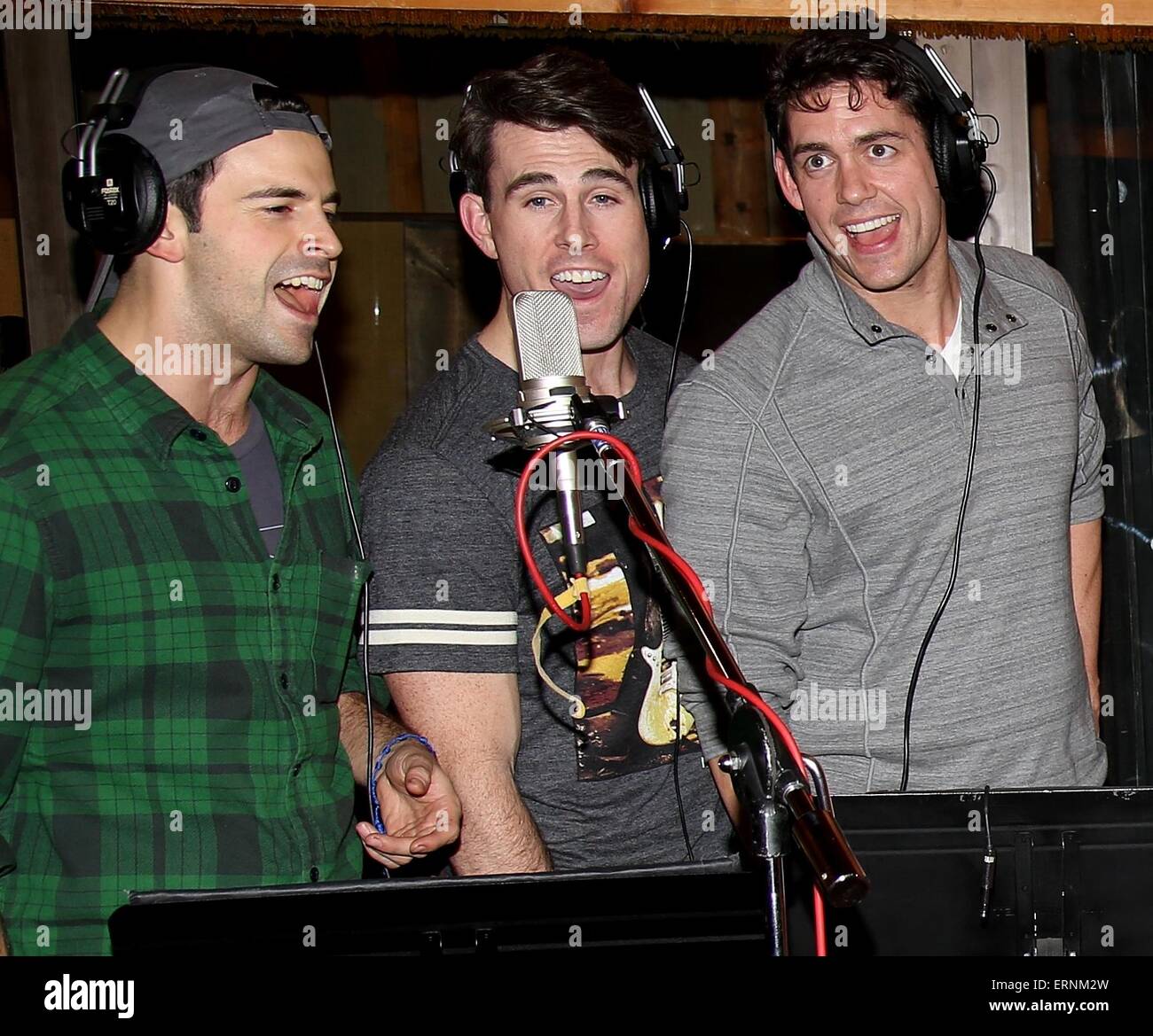 The recording session for the Broadway revival of Side Show, held at ...