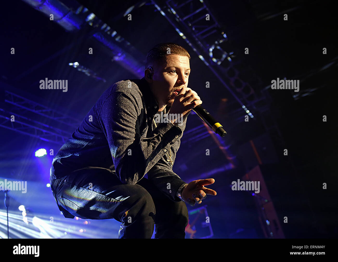 Professor Green performing live on stage at Liverpool O2 Academy ...