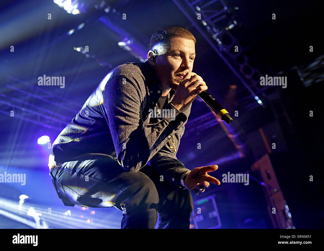 Professor Green performing live on stage at Liverpool O2 Academy ...