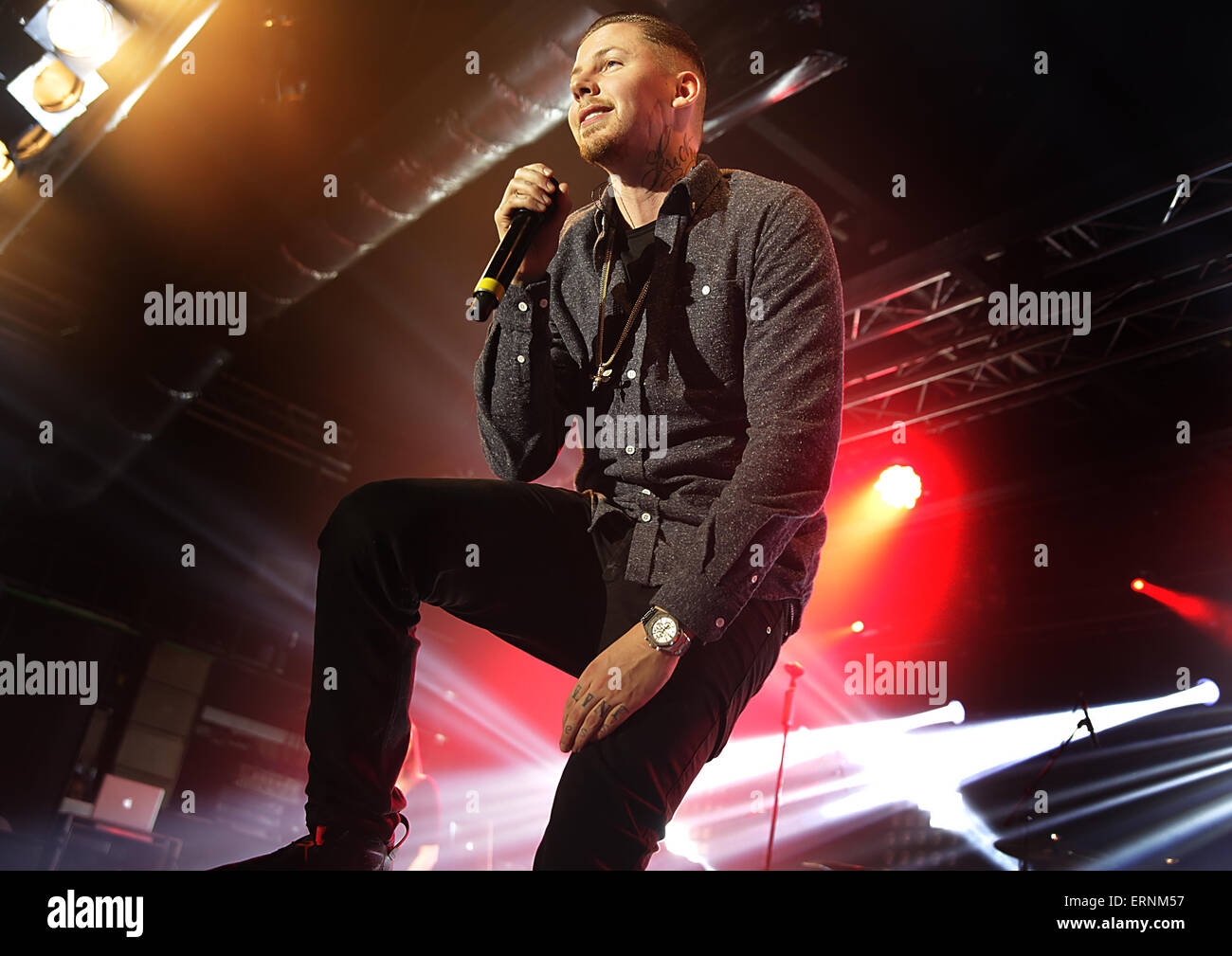 Professor Green performing live on stage at Liverpool O2 Academy ...